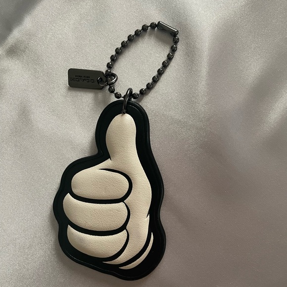 CoachxDisney | Accessories | Coachxdisney Thumbs Up Hang Tag Keychain ...